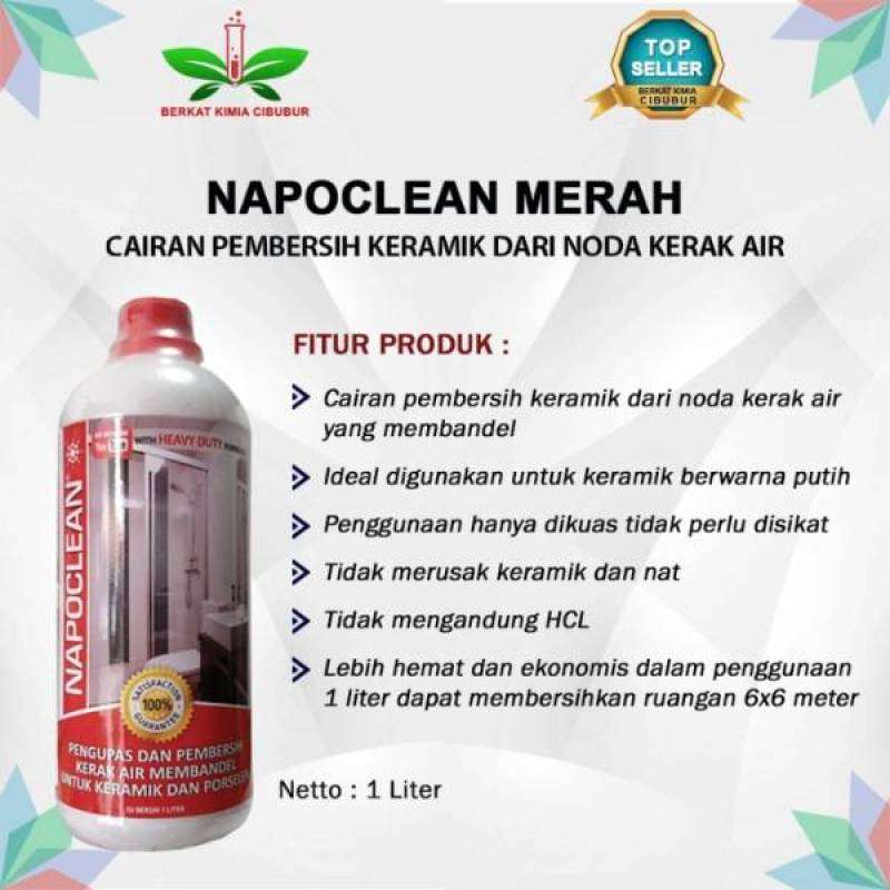 Promo Pembersih Keramik Napoclean 1 Liter - Merah Diskon 50% Di Seller ...