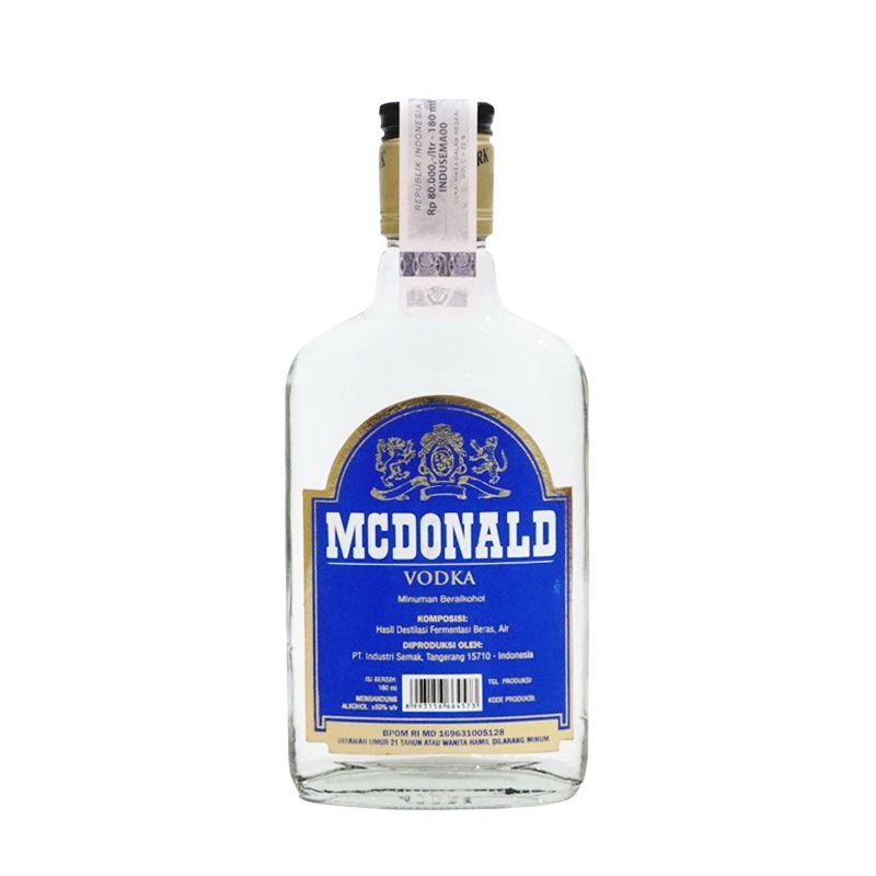Jual Mcdonald Vodka Spirits Minuman Alkohol [180 Ml] Di Seller Lugia ...