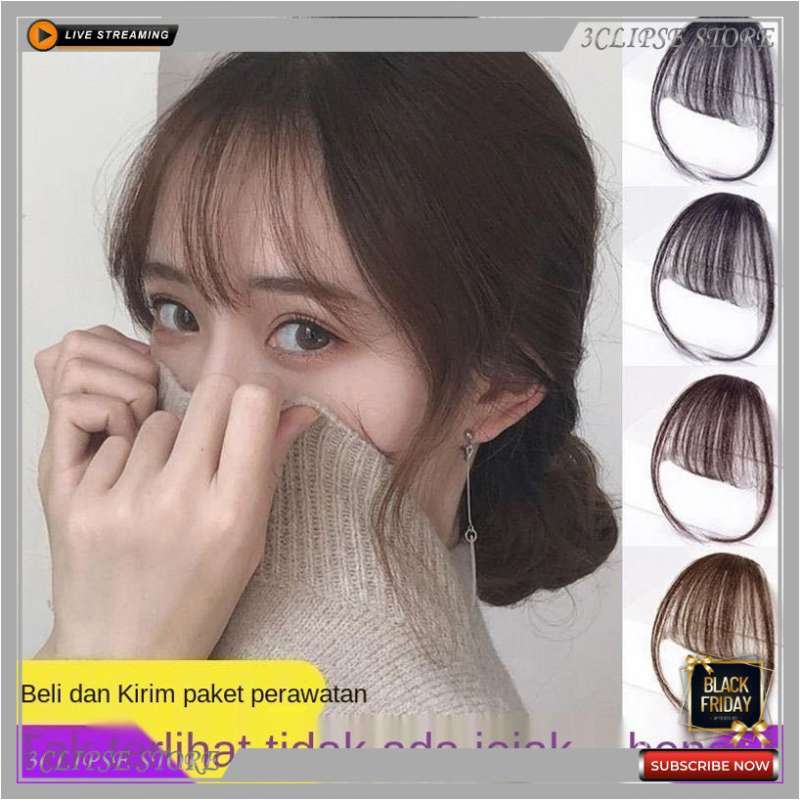 Promo Wig Rambut Palsu Air Poni Nyata Rambut Wig Wanita Komik Palsu Po ...