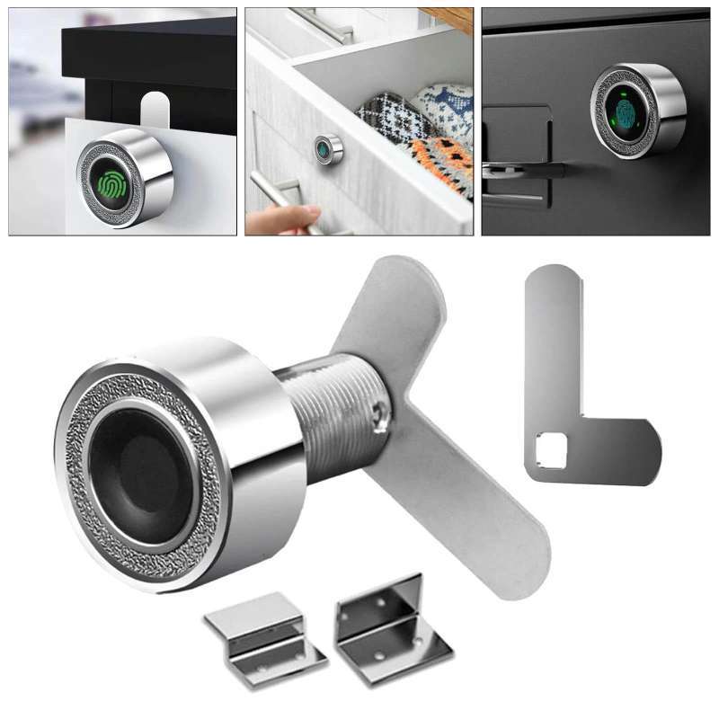 Hidden Biometric Cabinet Lock | Cabinets Matttroy