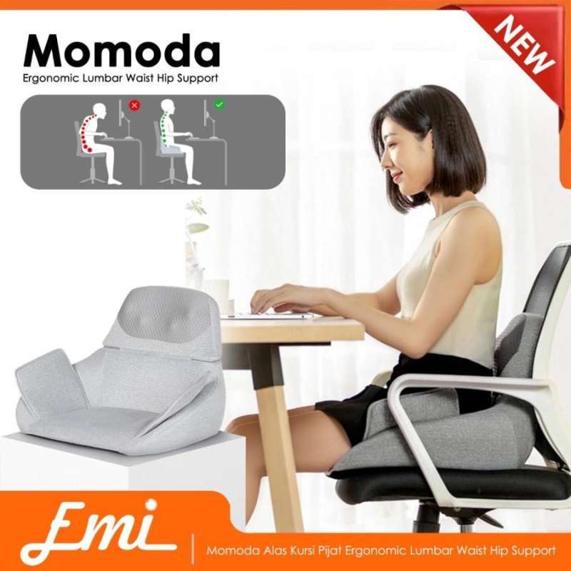 Promo Momoda Alas Kursi Pijat Ergonomic Lumbar Waist Hip Support ...