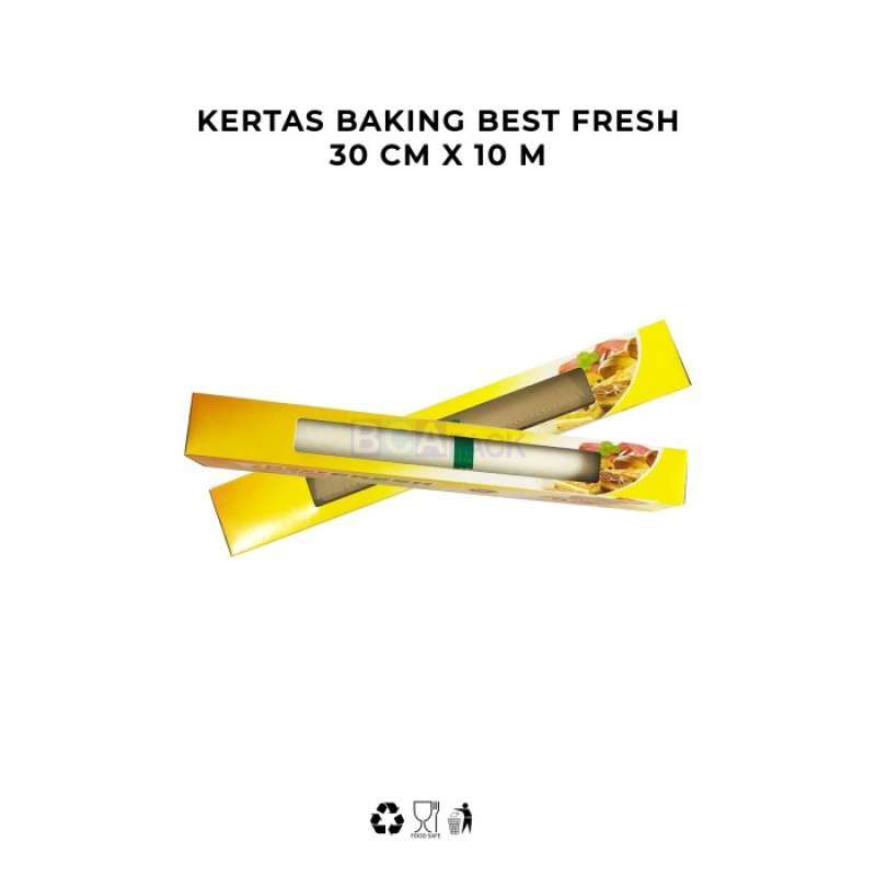 Promo BAKING PAPER - KERTAS BAKING BEST FRESH 30cm x 10 m ALAS ROTI KUE ...