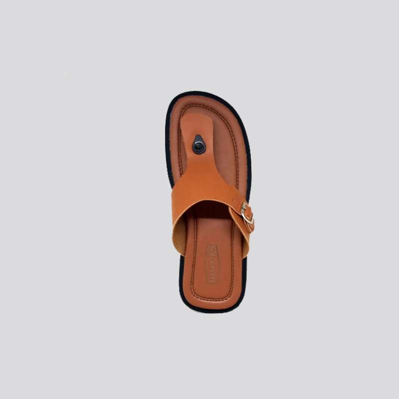 Promo big size sandal pria bule sendal jepit bahan kulit casual jalan ...