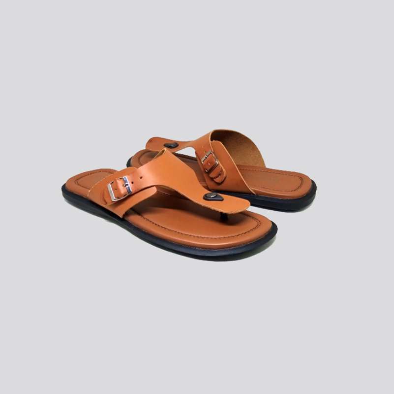 Promo big size sandal pria bule sendal jepit bahan kulit casual jalan ...