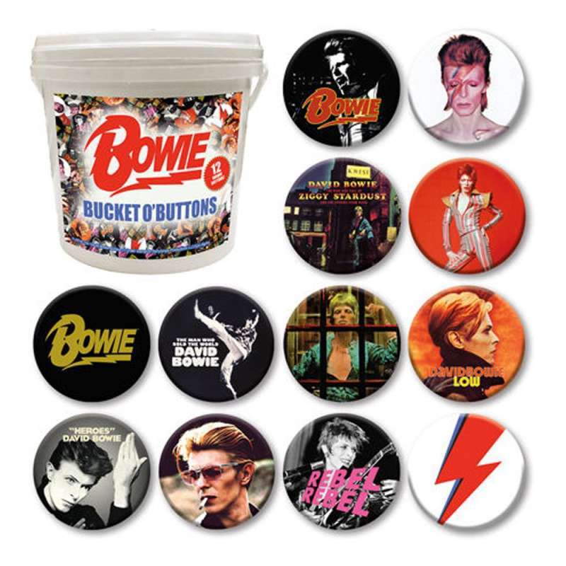 Jual 144 Unit David Bowie Bucket o' Buttons di Seller LatestBuy - 6053 ...
