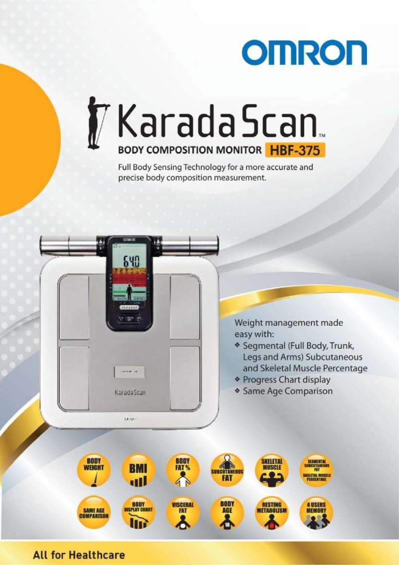 Jual Omron Hbf-375 Karada Scan Body Composition Monitor Di Seller ...