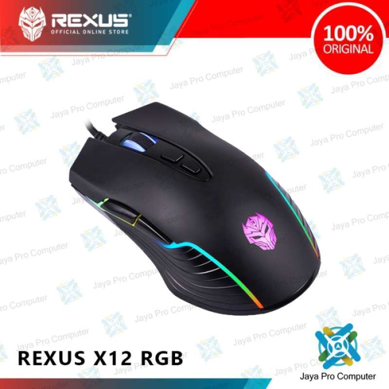 Jual Mouse Gaming Rexus Xierra X12 Rgb - X 12 Macro Gaming Mouse di ...