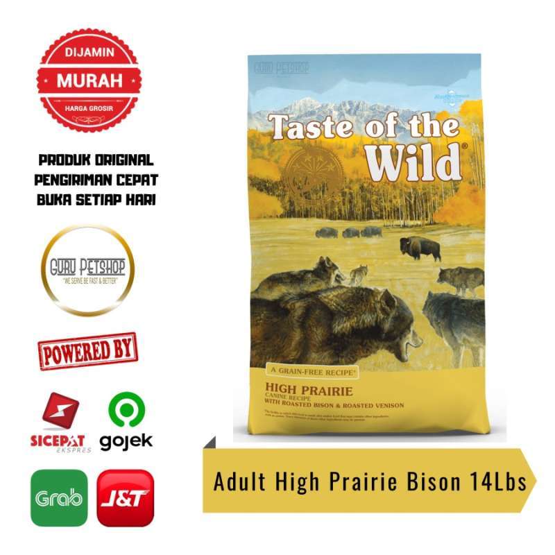 Jual Taste Of The Wild High Prairie Adult 14Lbs TOTW Bison Adult 6.35kg ...