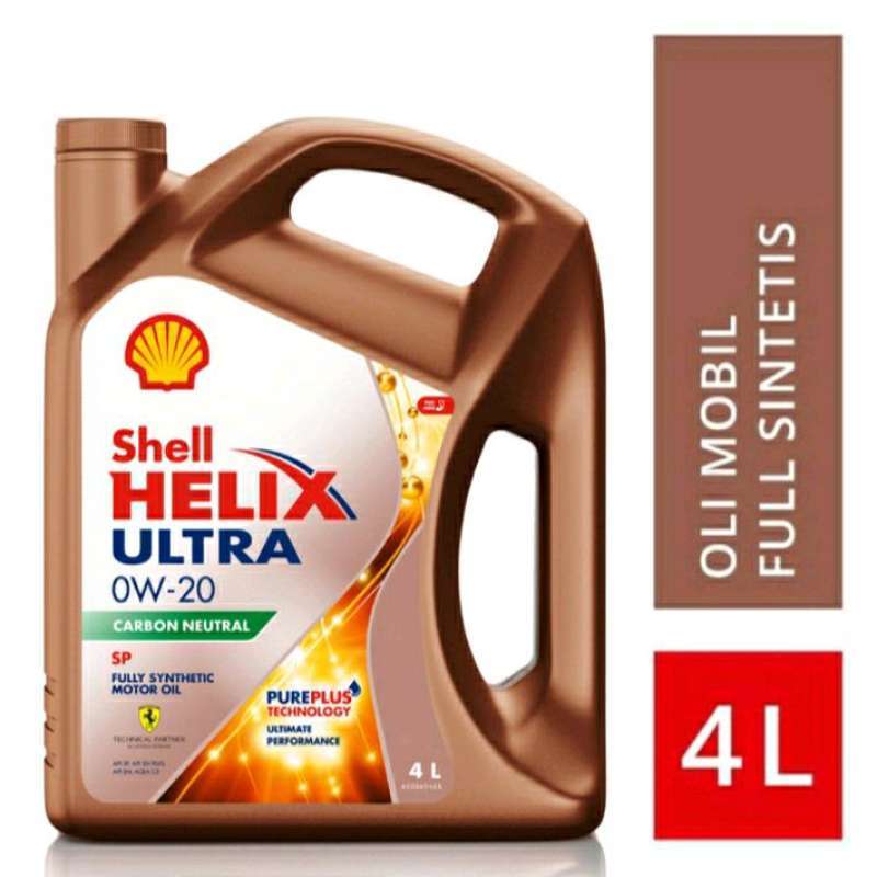Jual Shell Helix Ultra 0w 20 Carbon Neutral Sp Fully Synthetic Motor ...