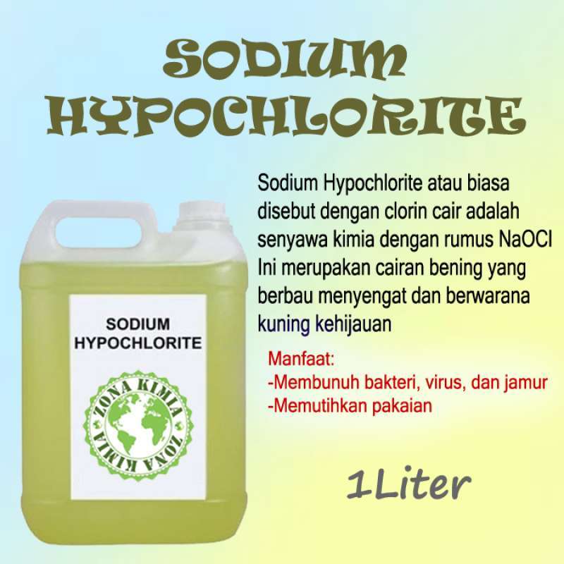 Jual Sodium Hypochlorite Naocl Natrium Hipoklorit Desinfektan Kaporit ...