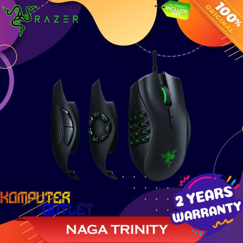 Jual RAZER NAGA TRINITY MOBA MMO GAMING MOUSE di Seller Komputeroutlet ...