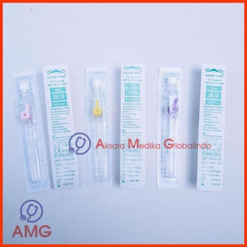 Jual Iv Catheter/abocath/jarum Infus With Wing 16.18.20.22.24.26g ...