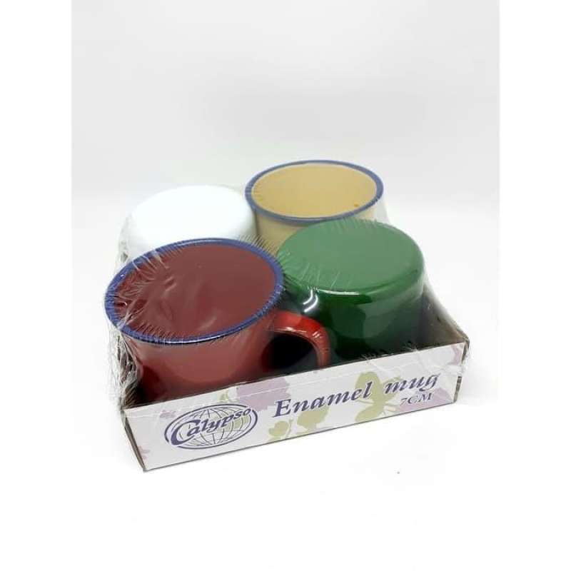 Jual 4pc Mug Enamel Seng Warna Polos di Seller DNA_Fancy - Penjaringan ...