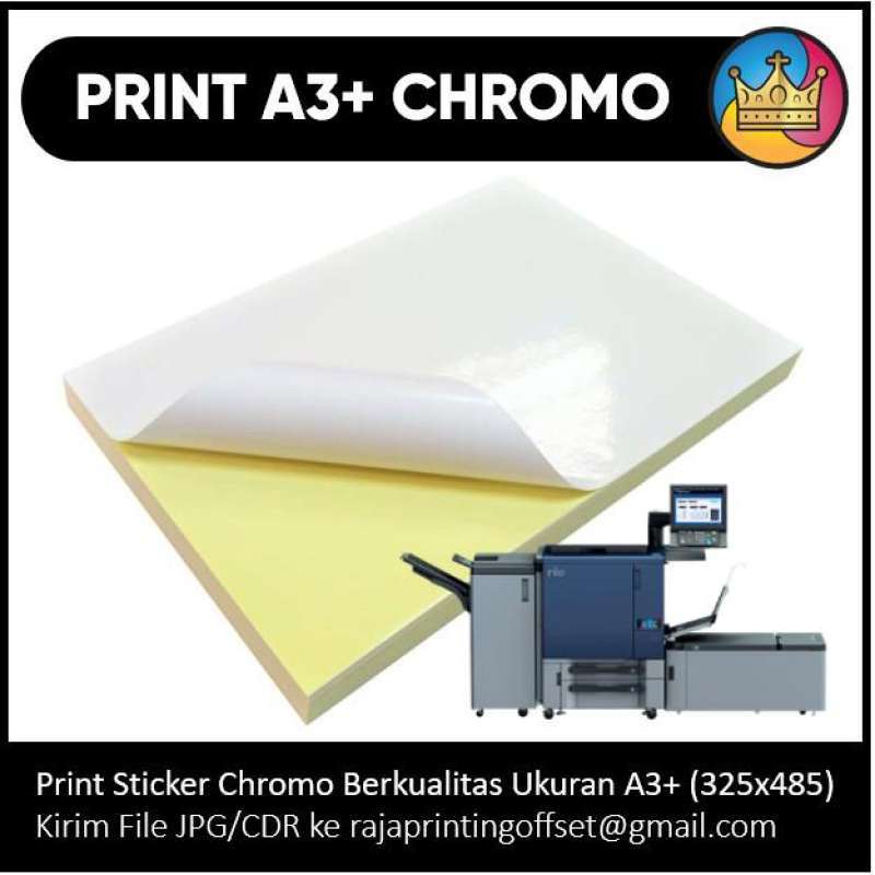 Jual Digital Print A3+ Cetak Sticker Stiker Chromo Kromo Cromo Di ...