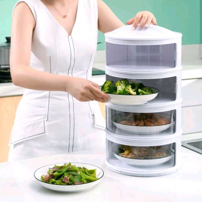 Jual Rak tudung saji 4 susun-rak tudung saji makanan - tudung saji di ...