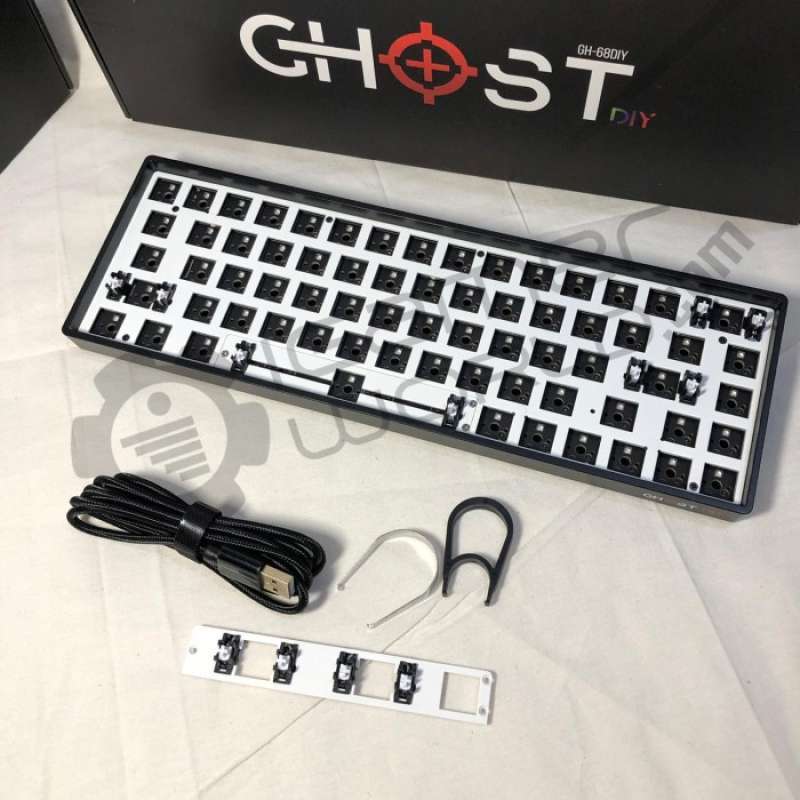 Promo Paradox Gaming Ghost Diy Gk68X Wired Abs Kit Customize Keyboard ...