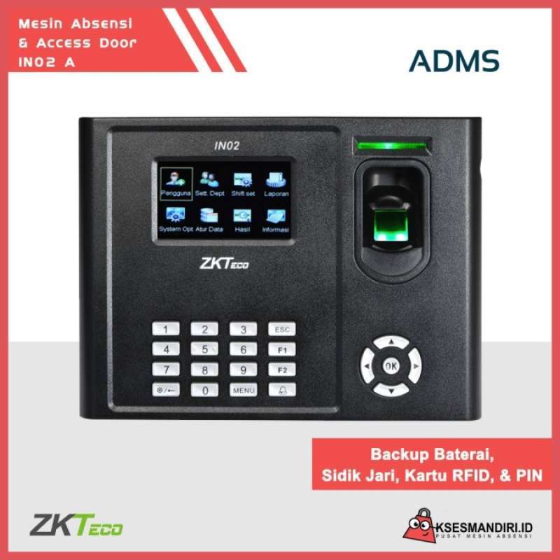 Promo Fingerprint Mesin Absensi Dan Access Door Zkteco In02 Id Diskon 10% di Seller Kerrin Store ...