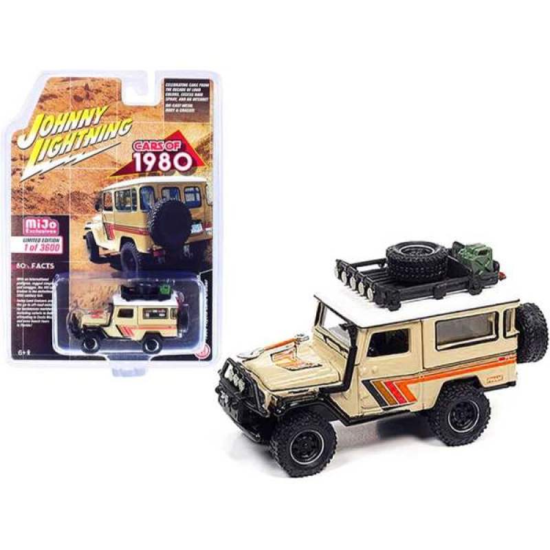 Jual JOHNNY LIGHTNING CARS of 1980 TOYOTA LAND CRUISER CREAM FRAM JEEP ...