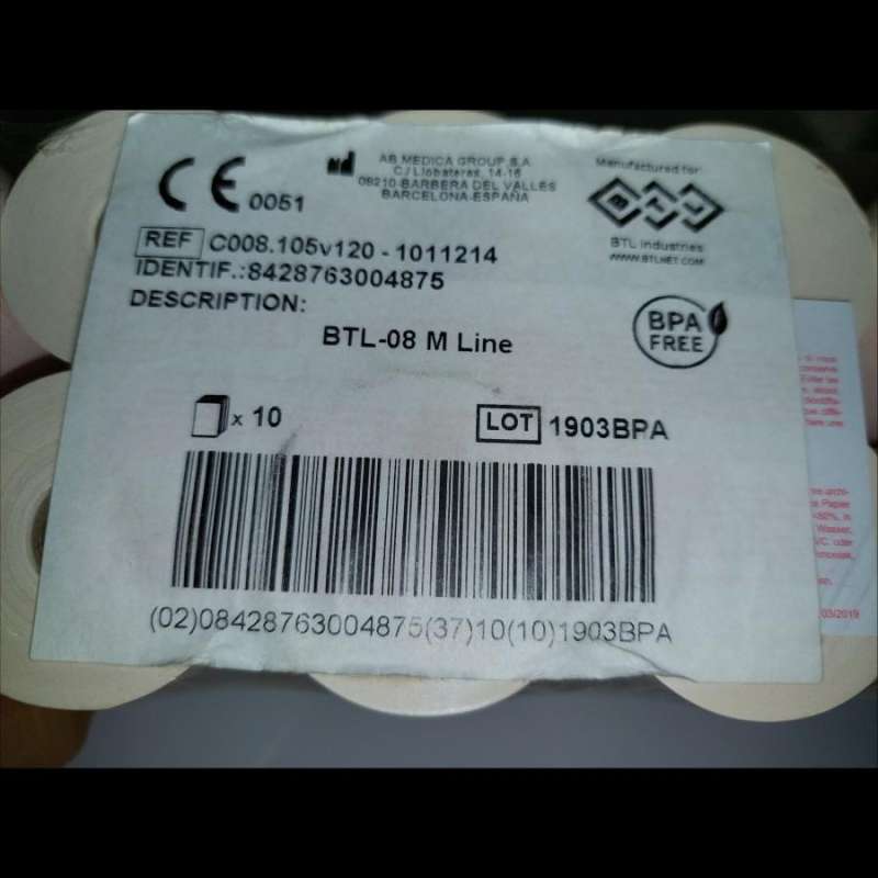 Jual BTL ECG Thermal Printer Paper ECG / EKG BTL-08 M Line di Seller ...