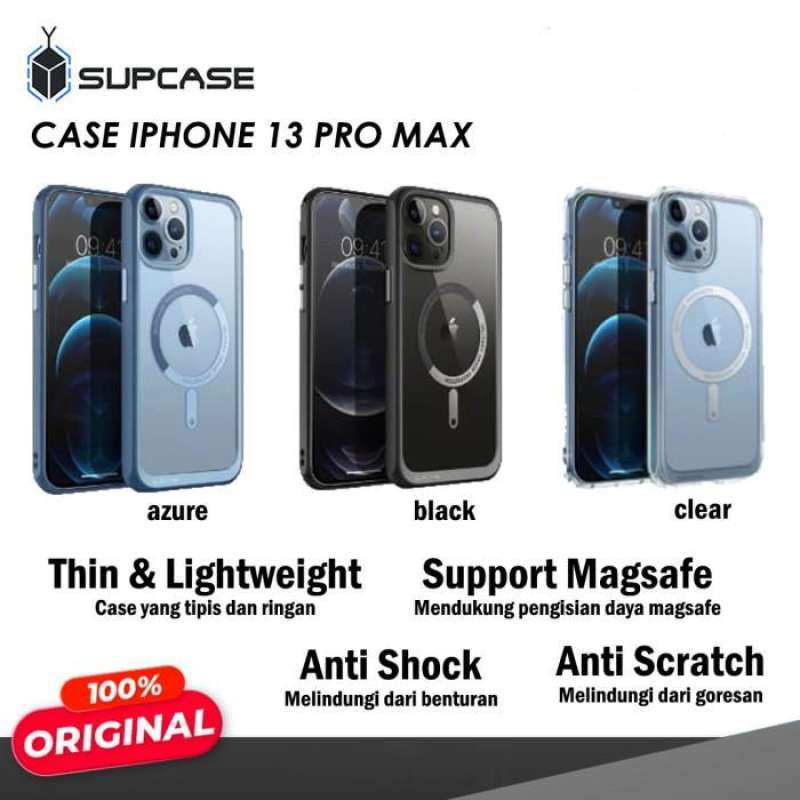 Jual Case iPhone 13 Pro Max SUPCASE Bumper MagSafe Casing Wireless Thin ...