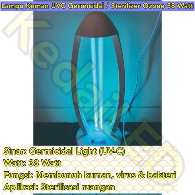 Promo Lampu Pembunuh Kuman Room Steril Sterilizer UV-C UVC UV Ozone 38 watt Diskon 10% di Seller ...