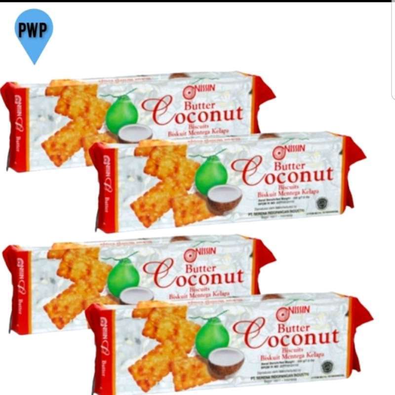 Jual Nissin Butter Coconut Biscuits Biskuit Mentega Kelapa 200gr Paket ...