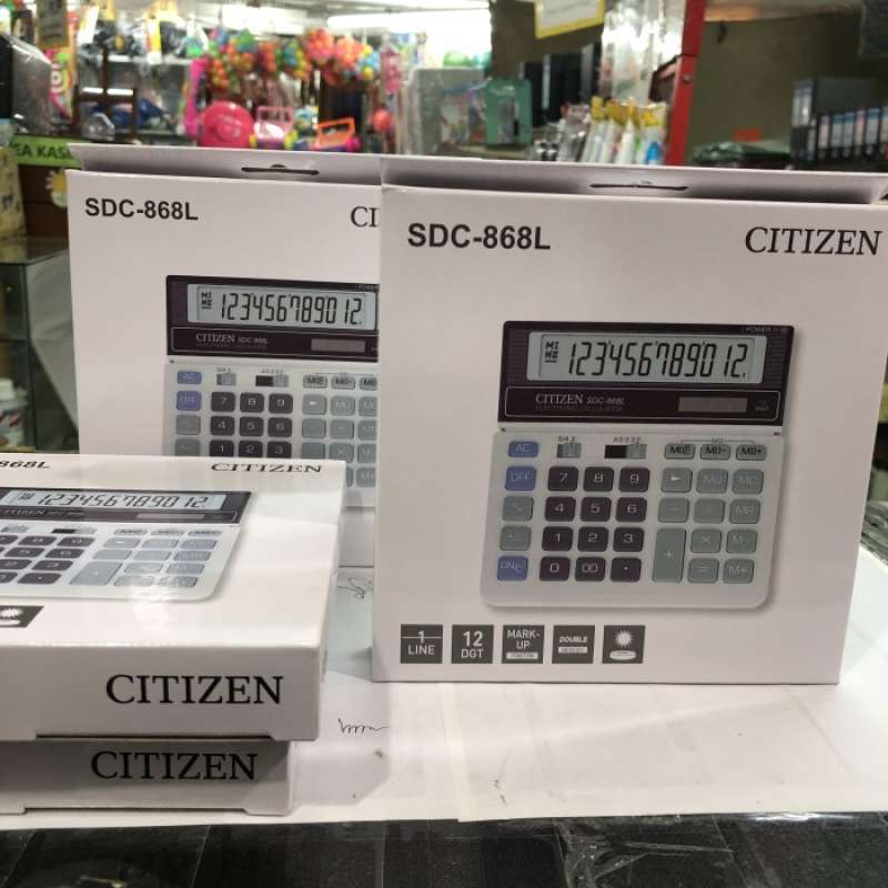 Promo Kalkulator Citizen Sdc-868l Asli / Electronic Calculator Diskon ...