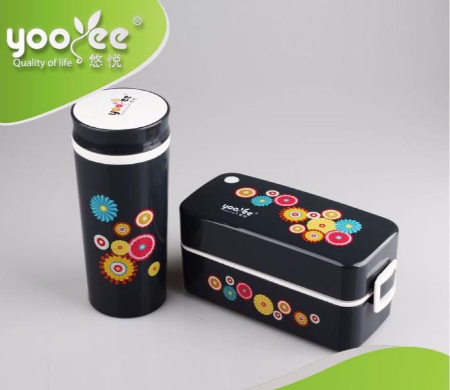 Jual Yooyee Tahan Panas Set Lunch Box dan Botol Minum - HITAM di Seller ...