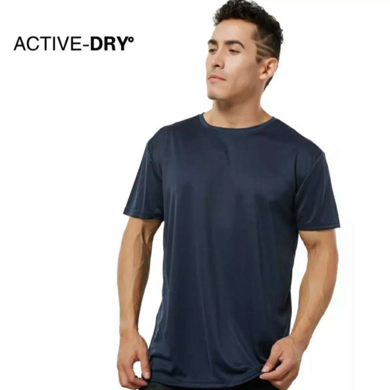 Promo Kaos Polos Anti Kusut Active-dry Dri Fit Olahraga Running ...
