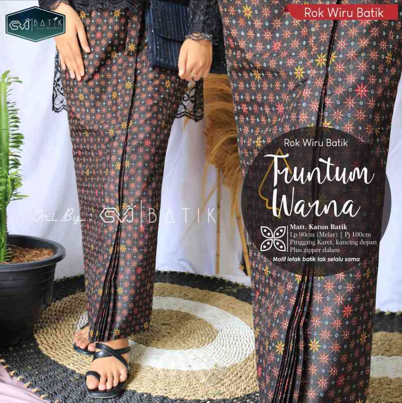 Jual ROK WIRU SPAN FORMAL BATIK WIRON ASLI SOLO SOGAN COKLAT HITAM ...