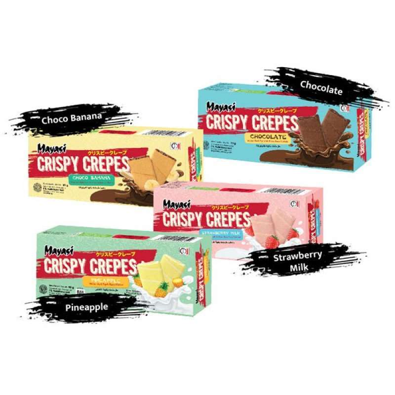 Promo MAYASI Crispy Crepes 90g - Wafer Crepes Dengan Krim - Choco ...