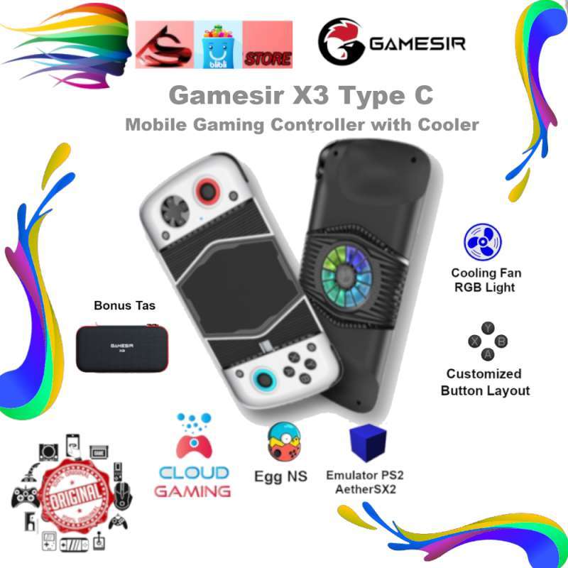Jual Gamesir X3 type C Mobile Game Phone Controller Cooler can EGG NS ...