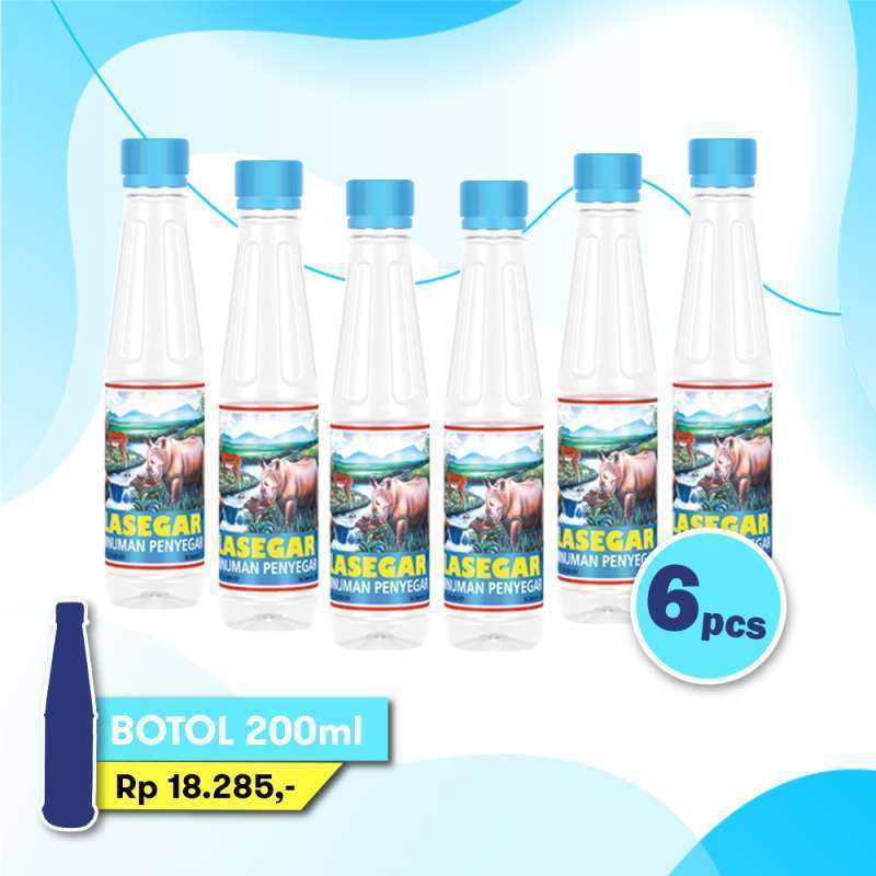 Jual Lasegar Minuman Penyegar [Botol/200 mL/6 Pcs] di Seller Rimeta ...