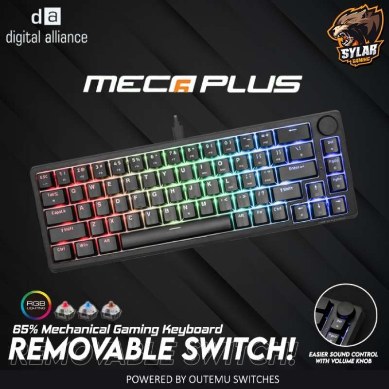 Jual Digital Alliance Meca 6 Plus 65% Rgb Mechanical Gaming Keyboard di ...