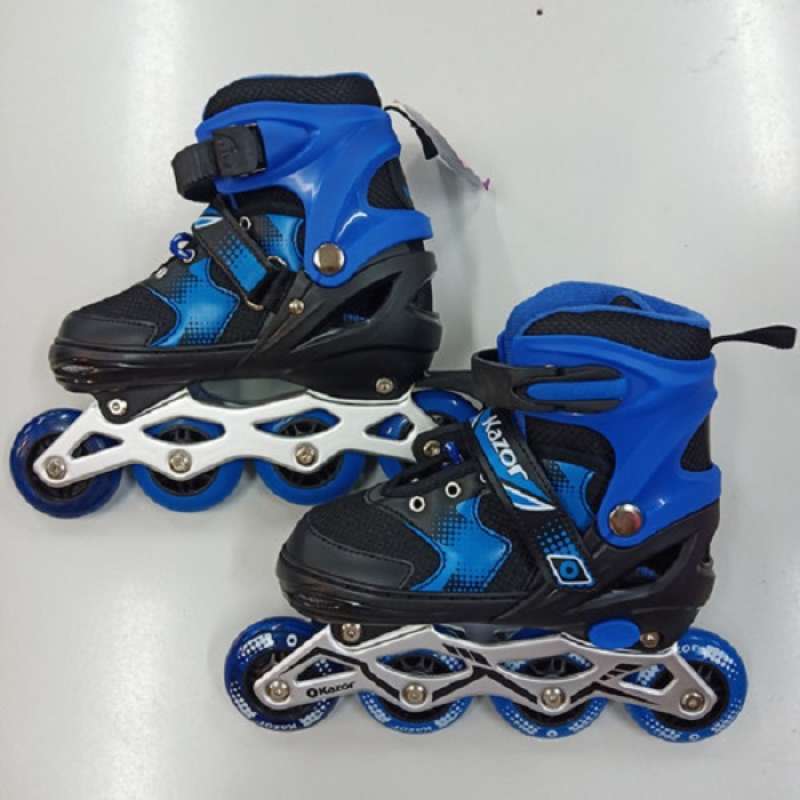 Jual Sepatu Roda Anak Dewasa Inline Roller Skate KAZOR KIS 101 - Biru S ...