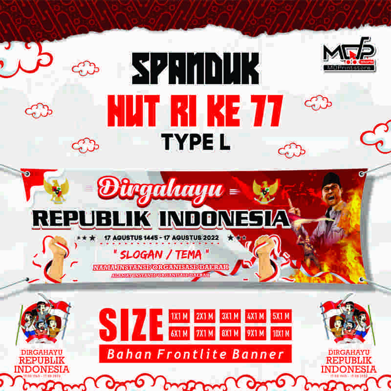Jual Spanduk Hut Ri 7x1 Meter Kemerdekaan Banner Agustusan Custom Nama ...