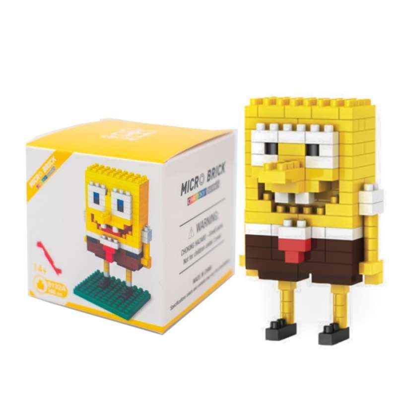 Promo Mainan lego puzzle micro brick spongebob - spongebob Diskon 9% di ...