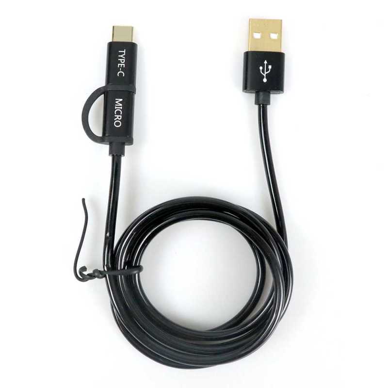 Jual Gst Choetech 2in1 Kabel Charger Usb Type C Micro Usb 3a 1 2m