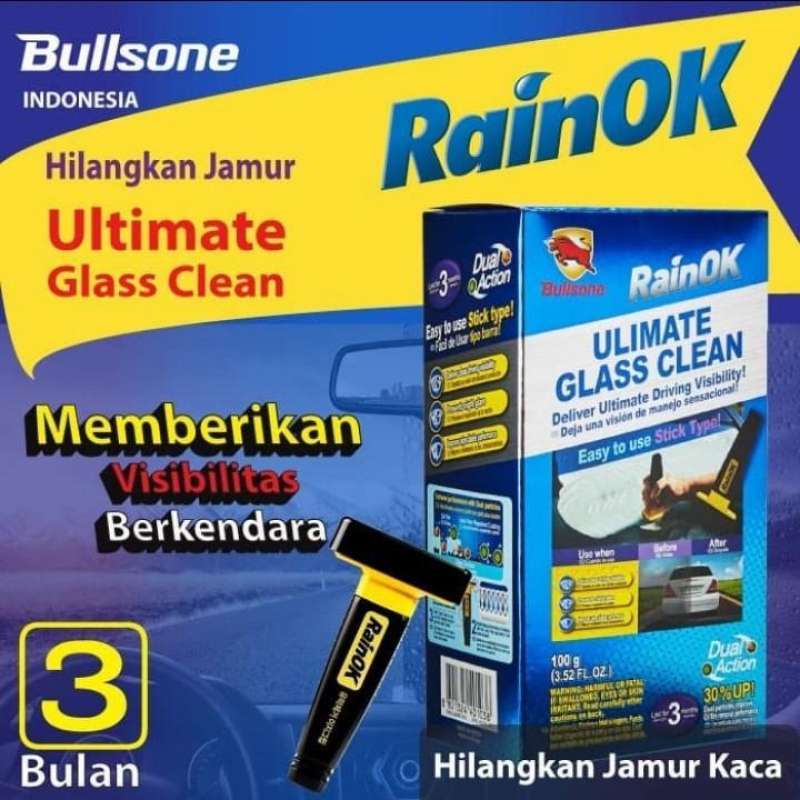 Jual Bullsone Rainok Ultimate Glass Clean Pembersih Jamur Kaca Mobil Di ...