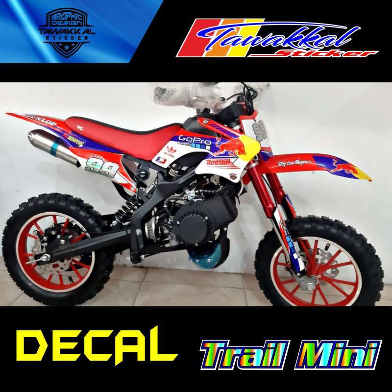 Jual Sticker Decal Motor TRAIL MINI MT2/MC69 Full Body Plus Nomor Start ...