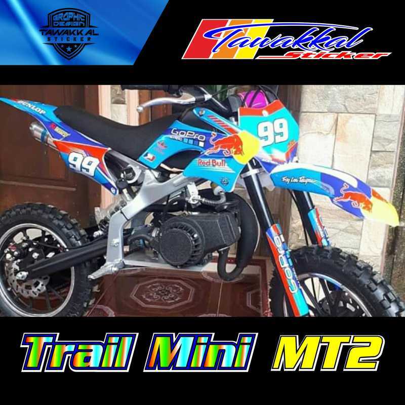Jual Sticker Decal Motor TRAIL MINI MT2/MC69 Full Body Plus Nomor Start ...
