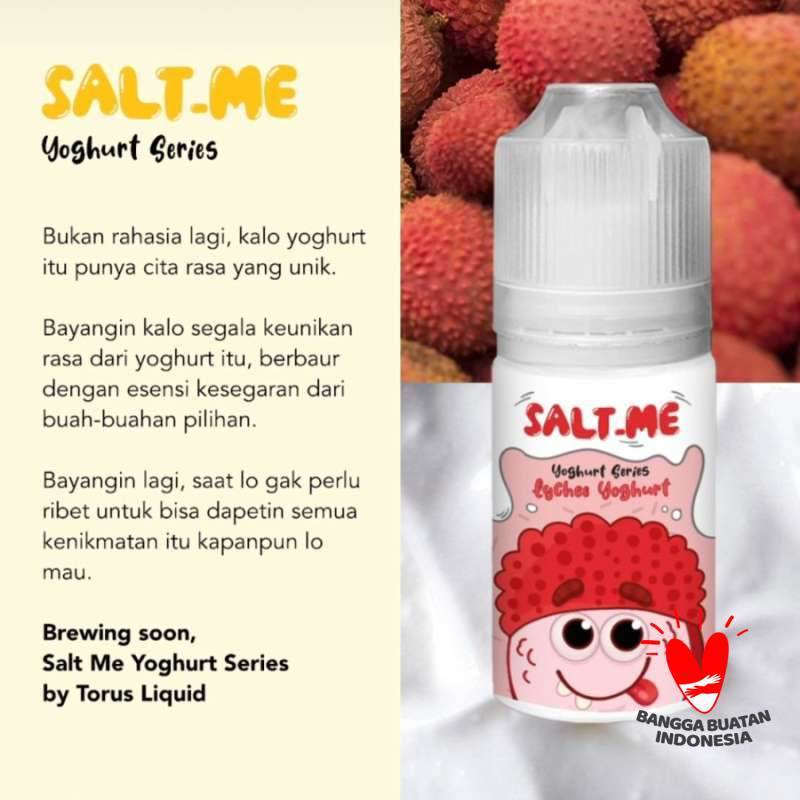 Jual Salt Me Lychee Yoghurt Series Salt Nic 30ML by Torus Liquid - 25MG 30ML di Seller ...