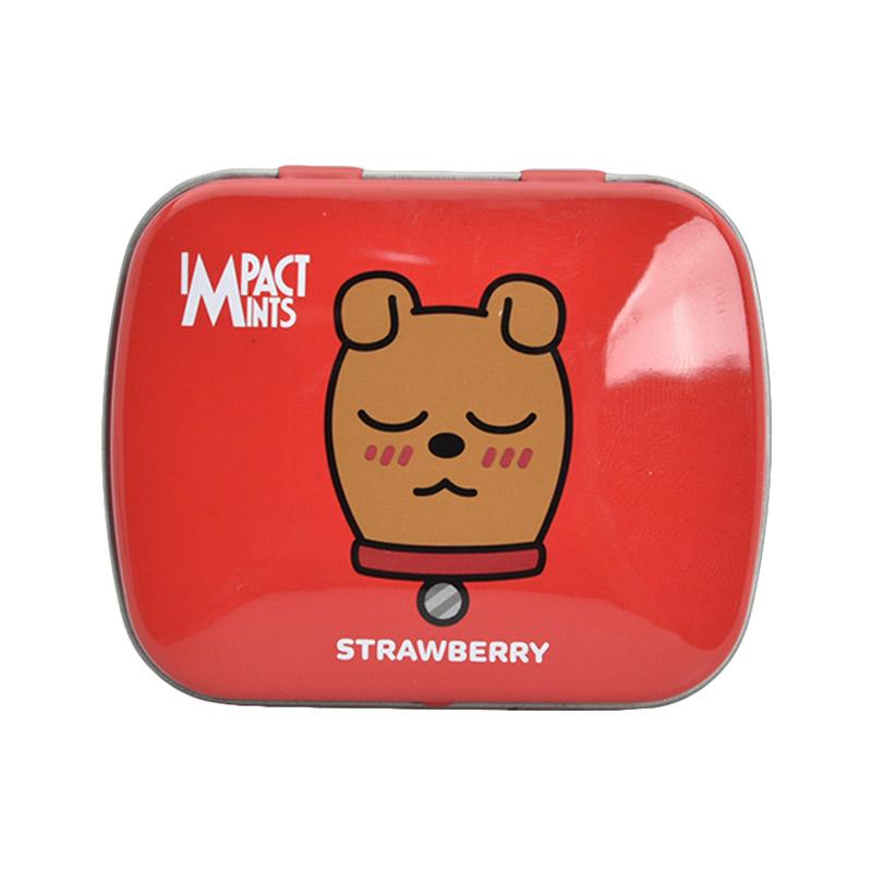 Jual Impact Mints Strawberry Mints Sugar Free Candy Kakao Talk Series ...