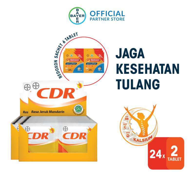 Promo CDR Sachet 24 Tablet x 2 unit & Redoxon Sachet 6 tablet Diskon 48 ...