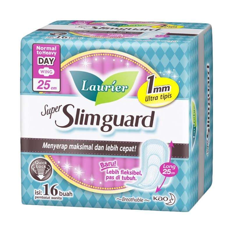 Promo Laurier Super Slim Guard [25 Cm X 16 Pcs] Diskon 22% Di Seller ...