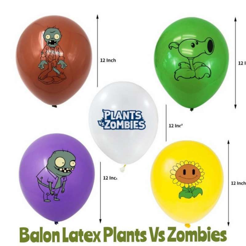 Jual Balon Plants Vs Zombies/Plants Vs Zombies Balloon/Balon Latex ...