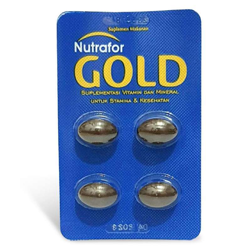 Jual Nutrafor Gold Suplemen Multivitamin Stamina Daya Tahan Tubuh ...