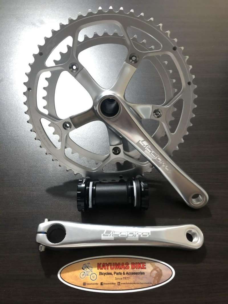 Jual CRANK SET LITEPRO 56 / 44T HOLLOWTECH II HT2 NEW LOGO di Seller ...