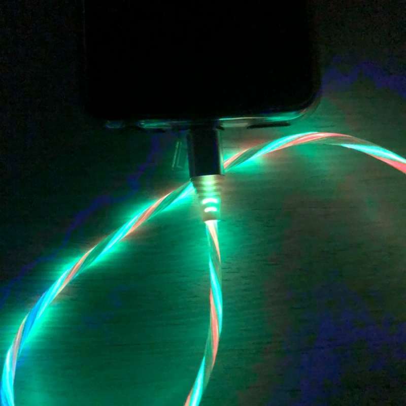 Jual Kabel Fast Charger LED Type C/ Kabel Data LED Type C di Seller ...