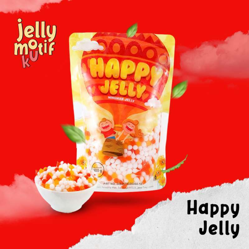 Jual Topping Minuman Rainbow Jelly Happy Jelly Kosena 500gr di Seller ...